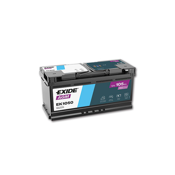 Batteria Exide AGM 12V / 105 A | Accessori Camper Monza